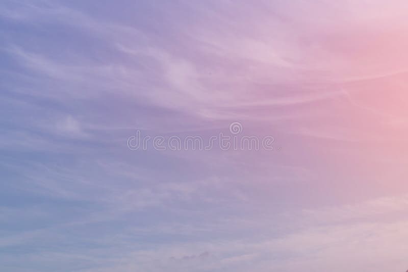 Sky with Fog Clouds during Sunset Stock Photo - Image of twilight ...