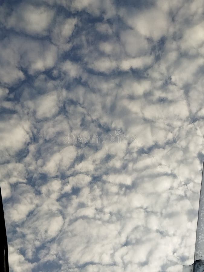 A sky full of white clouds stock photo. Image of white - 243562982