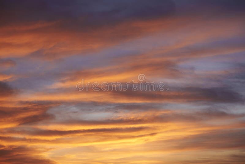Sky Full of Clouds of Different Colors Stock Image - Image of wallpaper ...