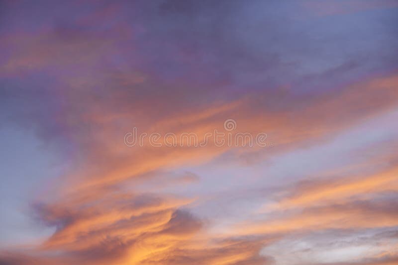 Sky Full of Clouds of Different Colors Stock Photo - Image of dawn ...