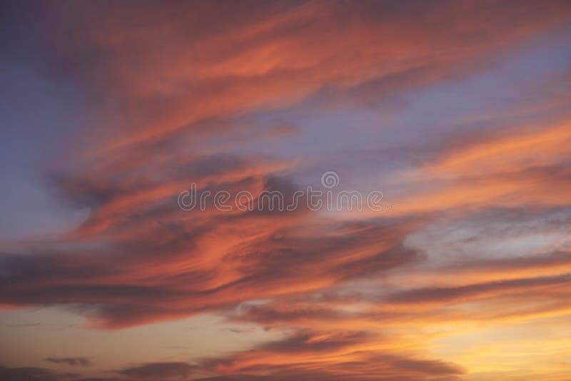 Sky Full of Clouds of Different Colors Stock Image - Image of nature ...