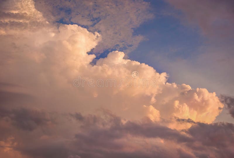 Heavenly Cloudscapes stock image. Image of beam, rays - 268395461