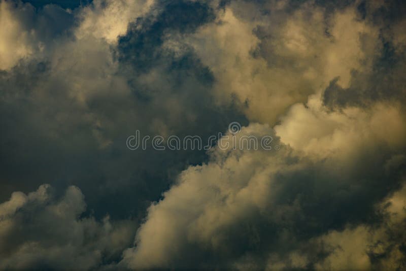 The Sky is Full of Dense Clouds Stock Photo - Image of multi ...