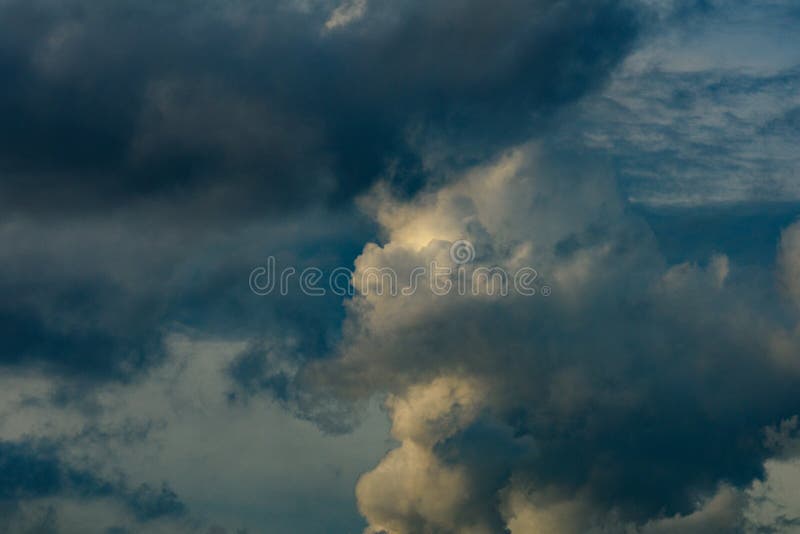 The Sky is Full of Dense Clouds Stock Photo - Image of flare, nature ...