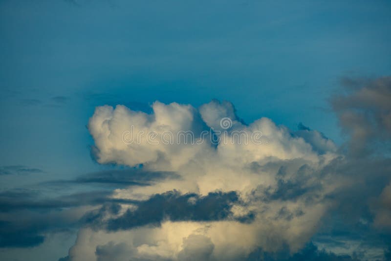 The Sky is Full of Dense Clouds Stock Photo - Image of vibrant, flare ...