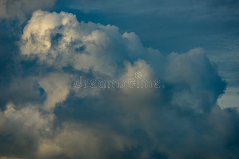 The Sky is Full of Dense Clouds Stock Photo - Image of nature ...