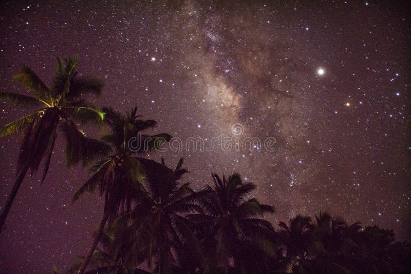 Sky Full of Stars in the Pacific Coast. Stock Photo - Image of pacific ...