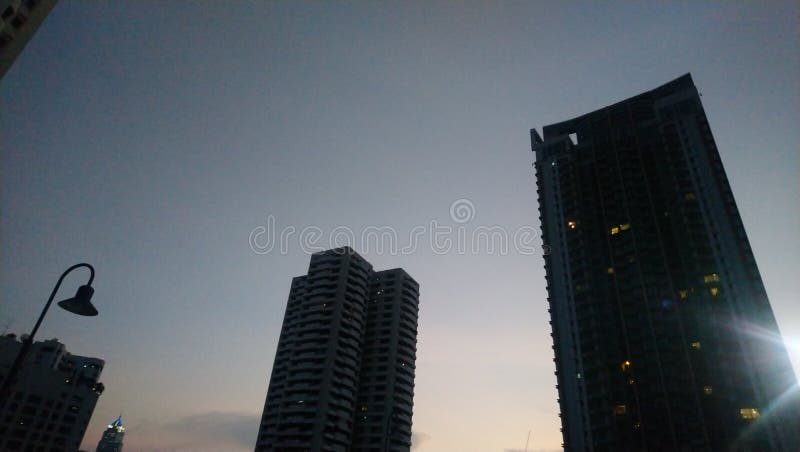 Sky Goes Down Sky Building Sky Stock Photo - Image of light, building ...