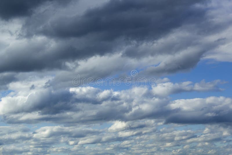 Sky with Grey Rain Clouds Background Stock Photo - Image of atmosphere ...