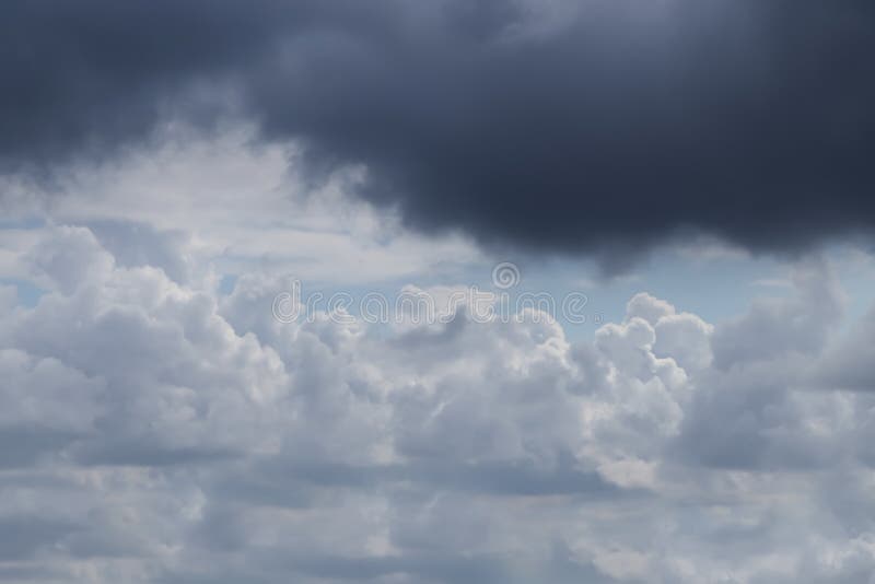 Sky with Heavy Rainy Clouds on Grey Day Stock Photo - Image of abstract ...