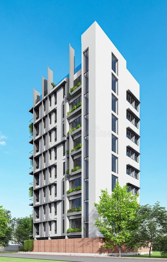 Sky-High Ambitions Multi-Storied Building Designs in Photorealistic 3D ...