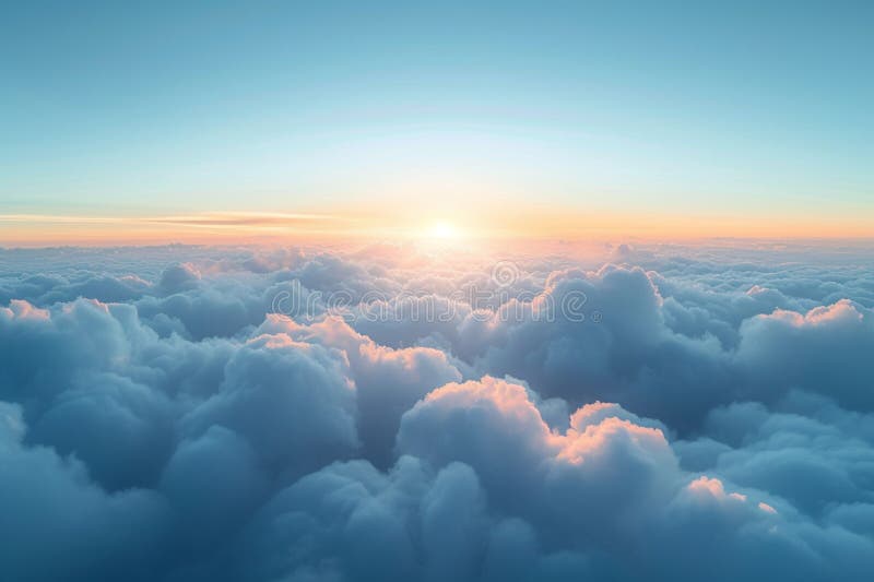 Sky High Perspective Cloudscape Background Evoking a Sense of Freedom ...