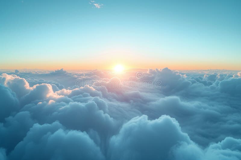 Sky High Perspective Cloudscape Background Evoking a Sense of Freedom ...