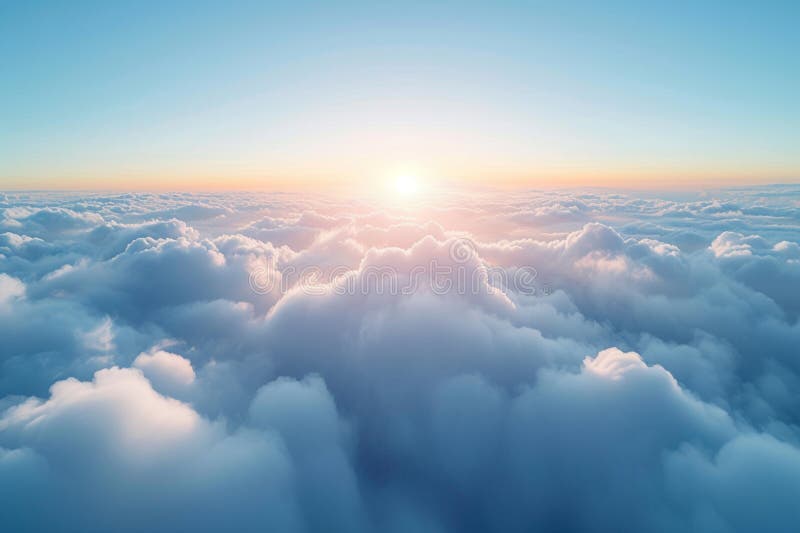 Sky High Perspective Cloudscape Background Evoking a Sense of Freedom ...
