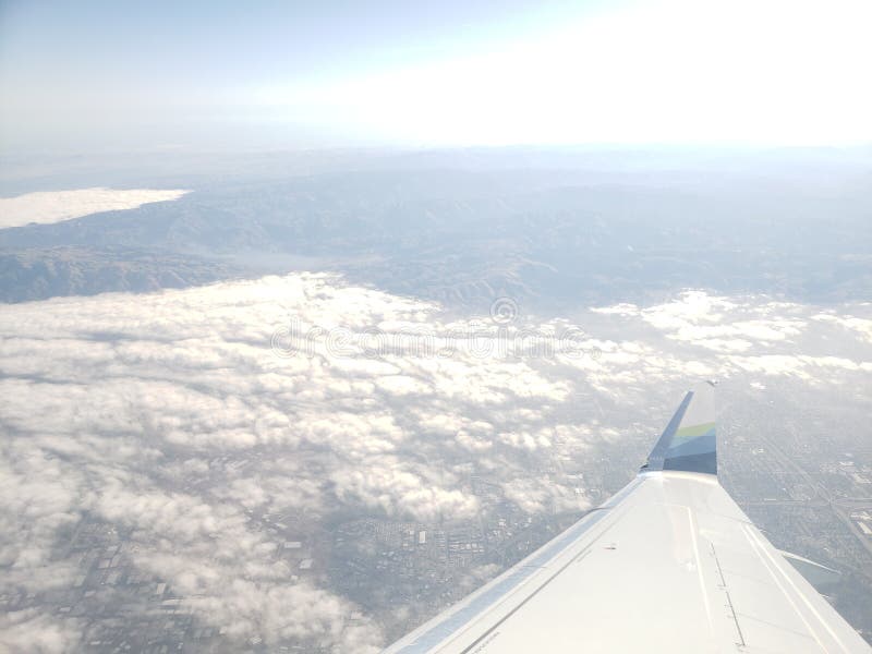 Sky high view stock image. Image of view, plane, high - 163698977