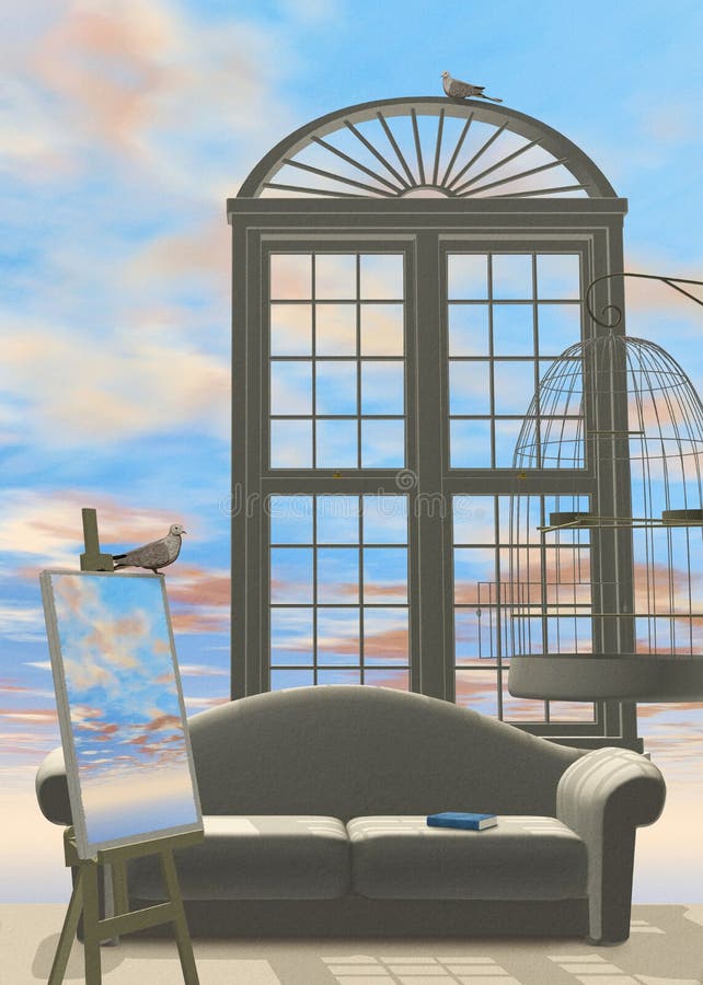 Sky Home B4 stock illustration. Illustration of open, released - 3203654