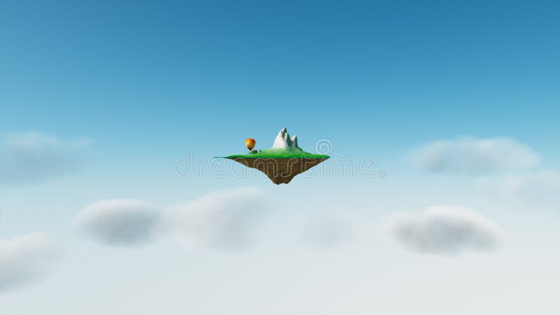 Sky island stock illustration. Illustration of distant - 33961085