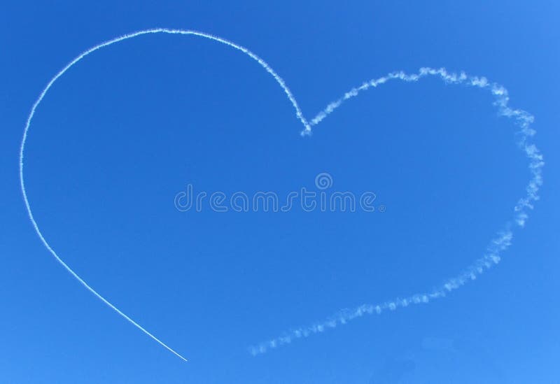 Air show heart loop stock photo. Image of cupid, miami - 4782054