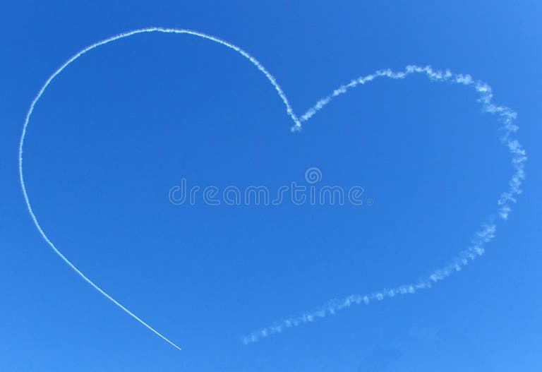 355 Airplane Heart Trail Stock Photos - Free & Royalty-Free Stock ...