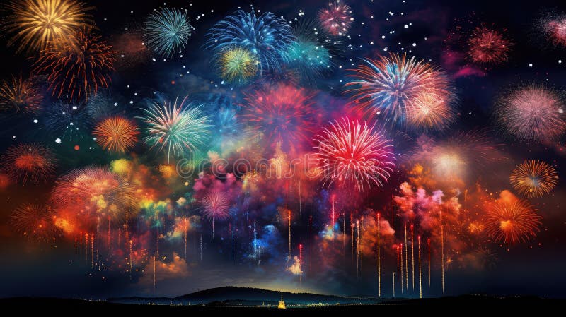 Sky light celebration stock illustration. Illustration of night - 368932358