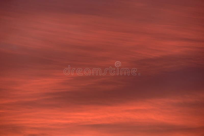 Sky Light after Sunset. Orange Background, Clouds Stock Photo - Image ...