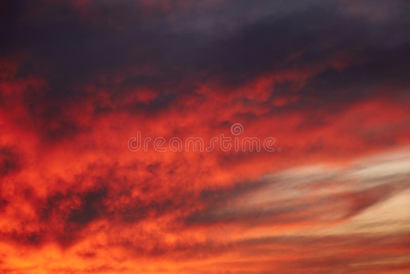 Sky Light after Sunset. Orange Background Stock Image - Image of ...