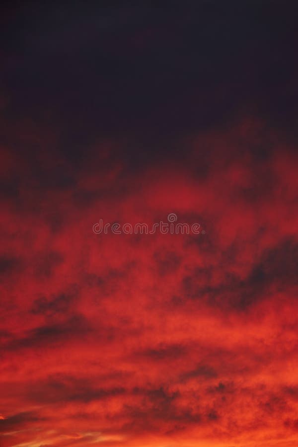 Sky Light after Sunset. Orange Background Stock Photo - Image of ...