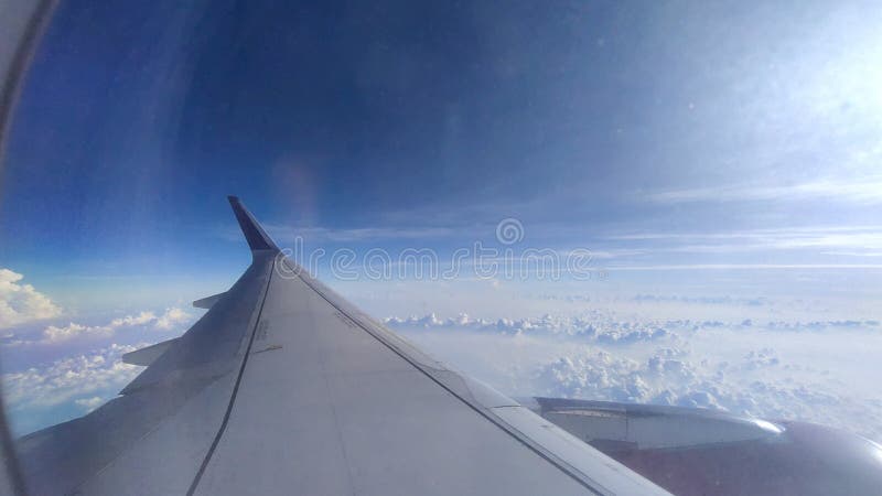 Sky Look from a Plane Jakarta Indonesia Stock Photo - Image of ...