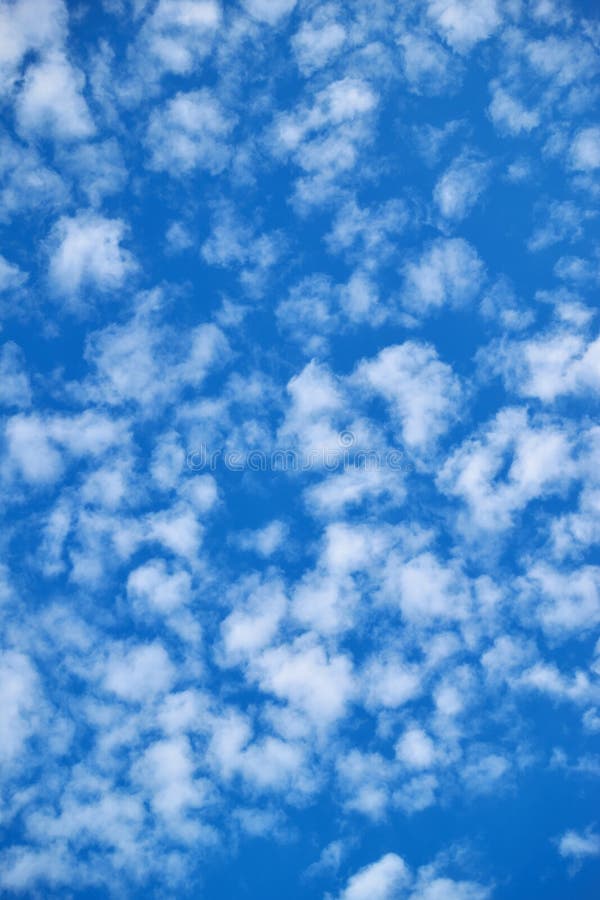 Sky with Lots Small White Clouds Stock Photo - Image of daylight ...