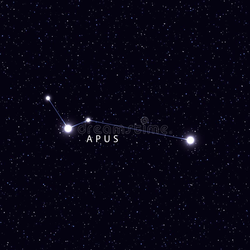 Apus Constellation Stock Illustrations – 18 Apus Constellation Stock ...