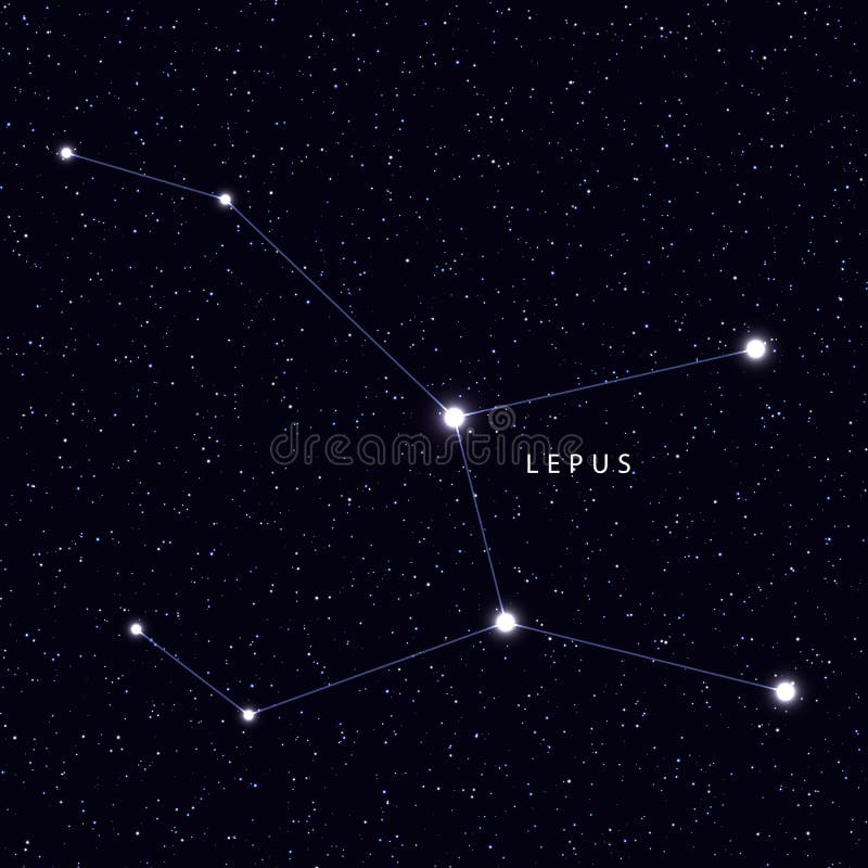 Lepus Constellation Stock Illustrations – 38 Lepus Constellation Stock ...