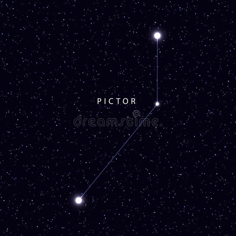 Pictor Constellation Stock Illustrations – 20 Pictor Constellation ...