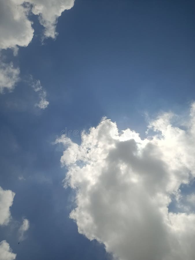 The Midday Sun in the Clouds Over the Temple Complex of Borobudur on ...