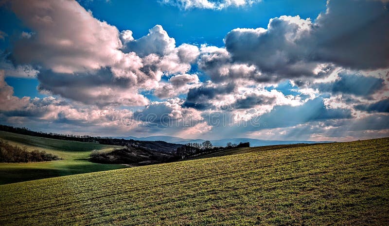 Sky for Miles Beautiful Rays of Sunshine Stock Photo - Image of miles ...