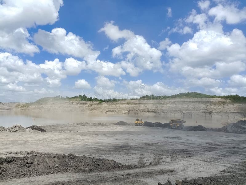 Sky Mining Coal East BORNEO Indonesia Ground Stock Photo - Image of ...