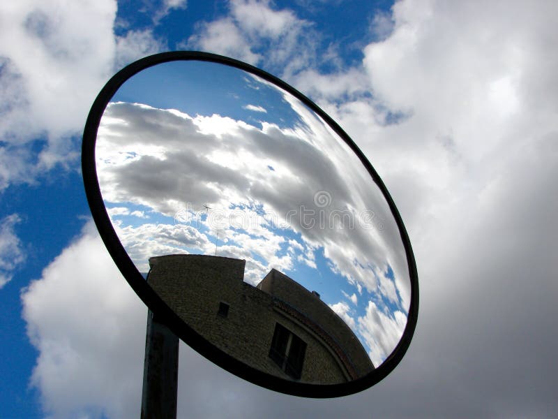Sky in the mirror stock photo. Image of mirror, reflection - 5555328