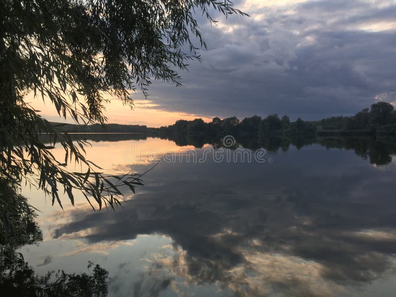 Sky stock photo. Image of reflection, mirror, river - 179971088