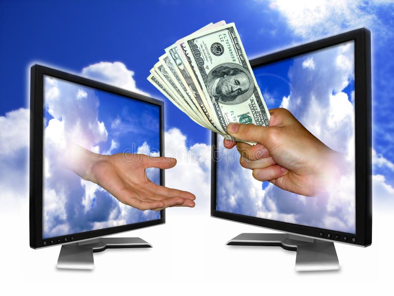 Online payment stock photo. Image of dollars, body, hold - 7137846