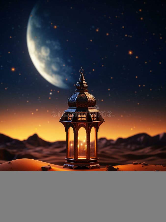 Sky with Moon Night Sky and Moon Moon and Stars Stock Illustration ...