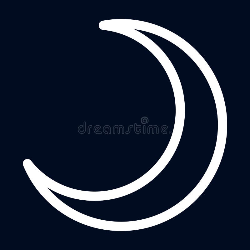 New Moon Outline