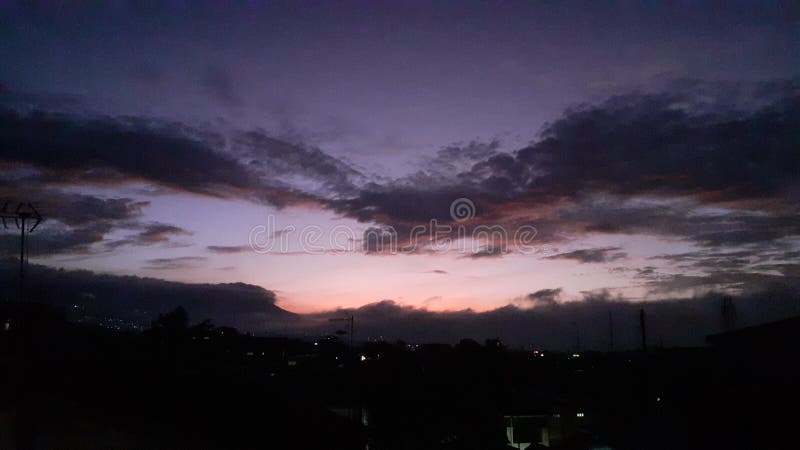 Sky before night become stock photo. Image of dawn, reflection - 261662332