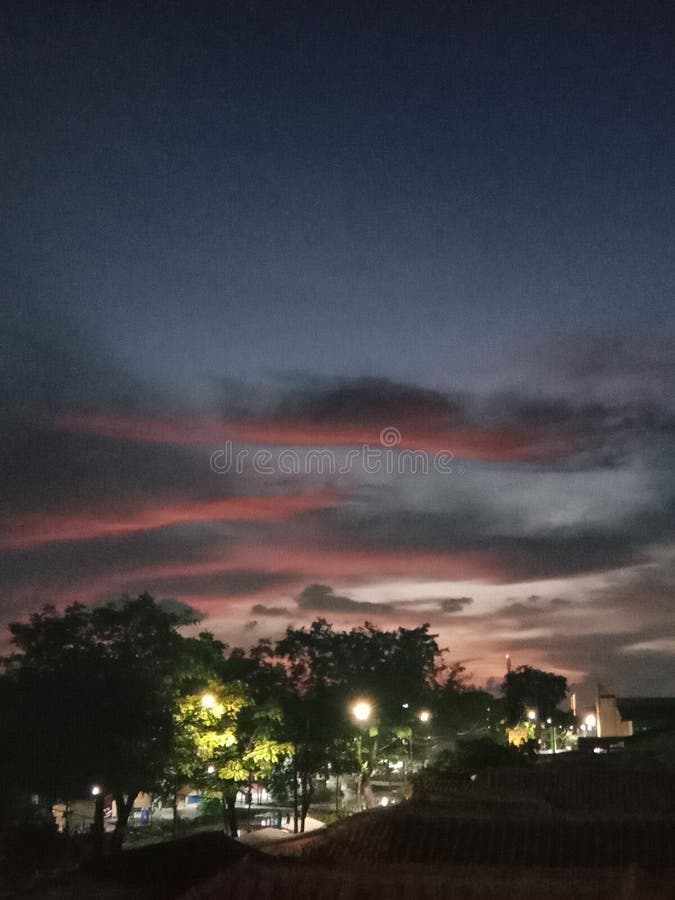 The Sky at Night, Feel the Serenity and Beauty Stock Image - Image of ...