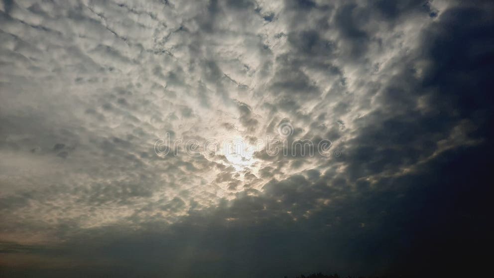 Sky at the noon cloudy stock photo. Image of cloudy - 264037010