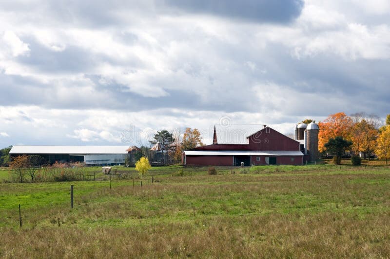 Sky over farm. stock image. Image of country, acres, demesne - 531869