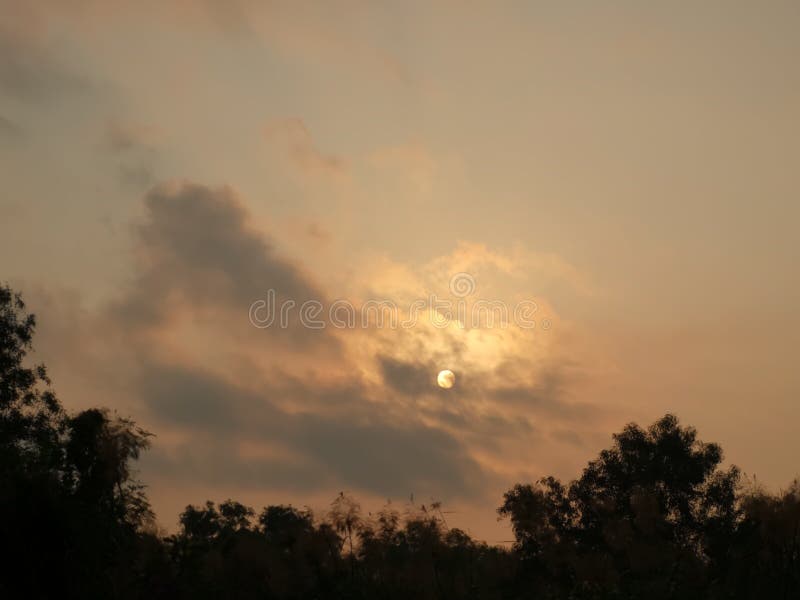 The Sky is Overcast the Sun Shining There are a Cloud in the Sky and ...