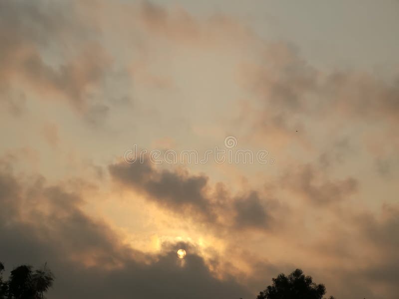 The Sky is Overcast the Sun Shining There are a Cloud in the Sky and ...