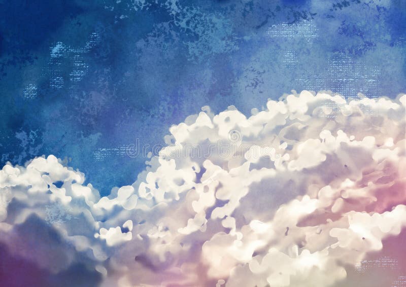 Sky Painting Background stock illustration. Illustration of texture ...