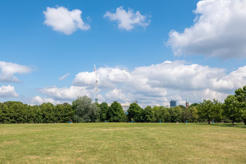 Sky And Park Lawn Background Stock Photo - Image of nature, design ...