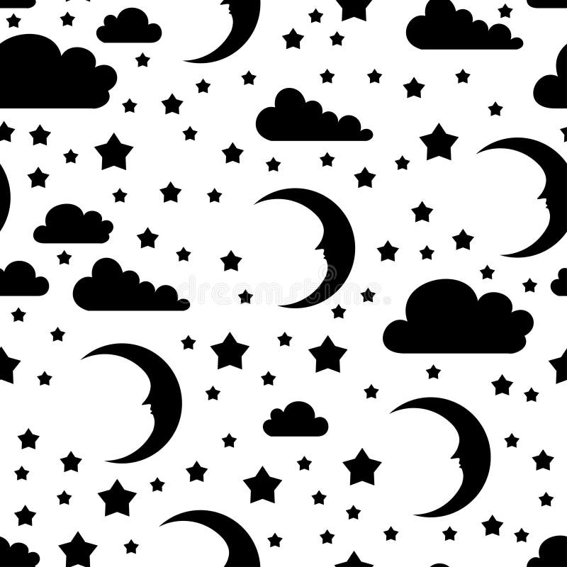 Sky pattern seamless stock vector. Illustration of silhouette - 60233275