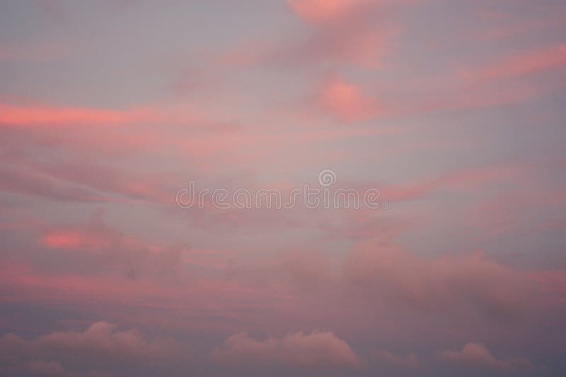 Sky with pink clouds. stock image. Image of cotton, fairy - 101683311